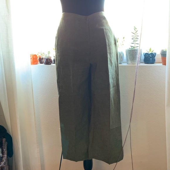 Koret | Pants & Jumpsuits | Koret Petites Linen Hunter Green Pants ...
